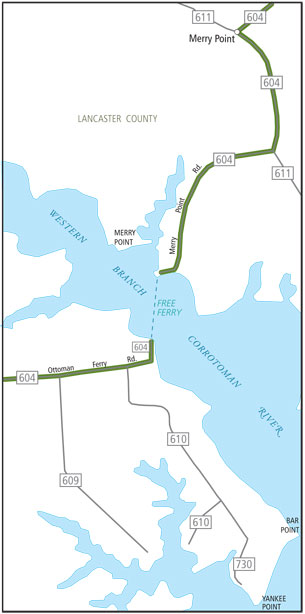 Merry Point Ferry - Virginia's River Realm