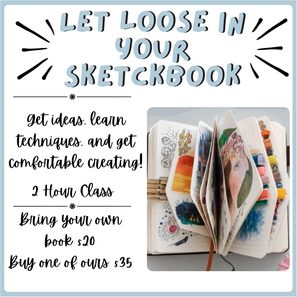 Let Loose in Your Sketchbook Class - Virginia's River Realm